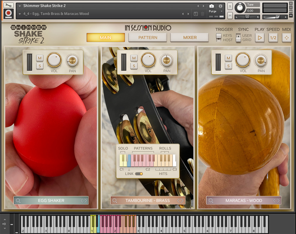 560．IN SESSION AUDIO社のSHIMMER SHAKE STRIKE2を使ってみよう♪ ～パーカッション音源～ 有料プラグイン ...
