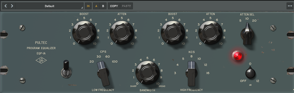 585．有料プラグイン UNIVERSAL AUDIO社のPultec Passive EQ Collection【EQP-1A】使ってみよう♪ ～EQ～ | SSS／がらくてぃっく＝すぺぇす