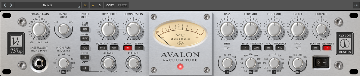 736．UNIVERSAL AUDIO社のAvalon VT-737 Tube Channel Stripを使ってみよう♪ ～チャンネルストリップ～ 有料プラグイン | SSS／がらくてぃっく ...