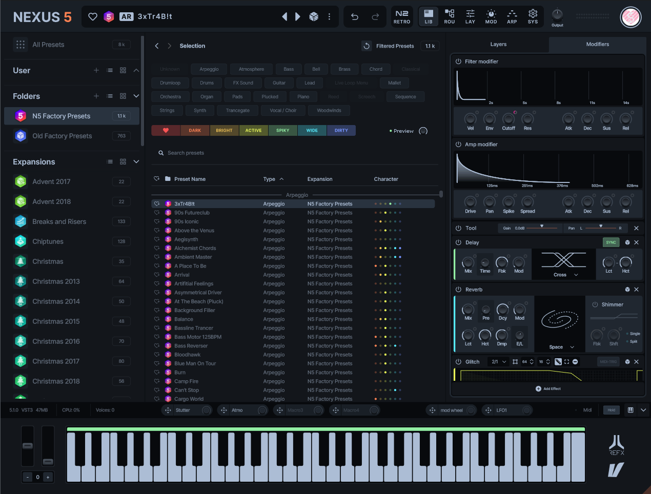 775_1．reFX社のNEXUS5 その1【LIB】を使ってみよう♪ ～シンセサイザー～ 有料プラグイン | SSS／がらくてぃっく＝すぺぇす