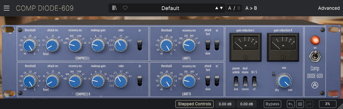 798．ARTURIA社のComp DIODE-609を使ってみよう♪ ～コンプ～ 有料プラグイン | SSS／がらくてぃっく＝すぺぇす