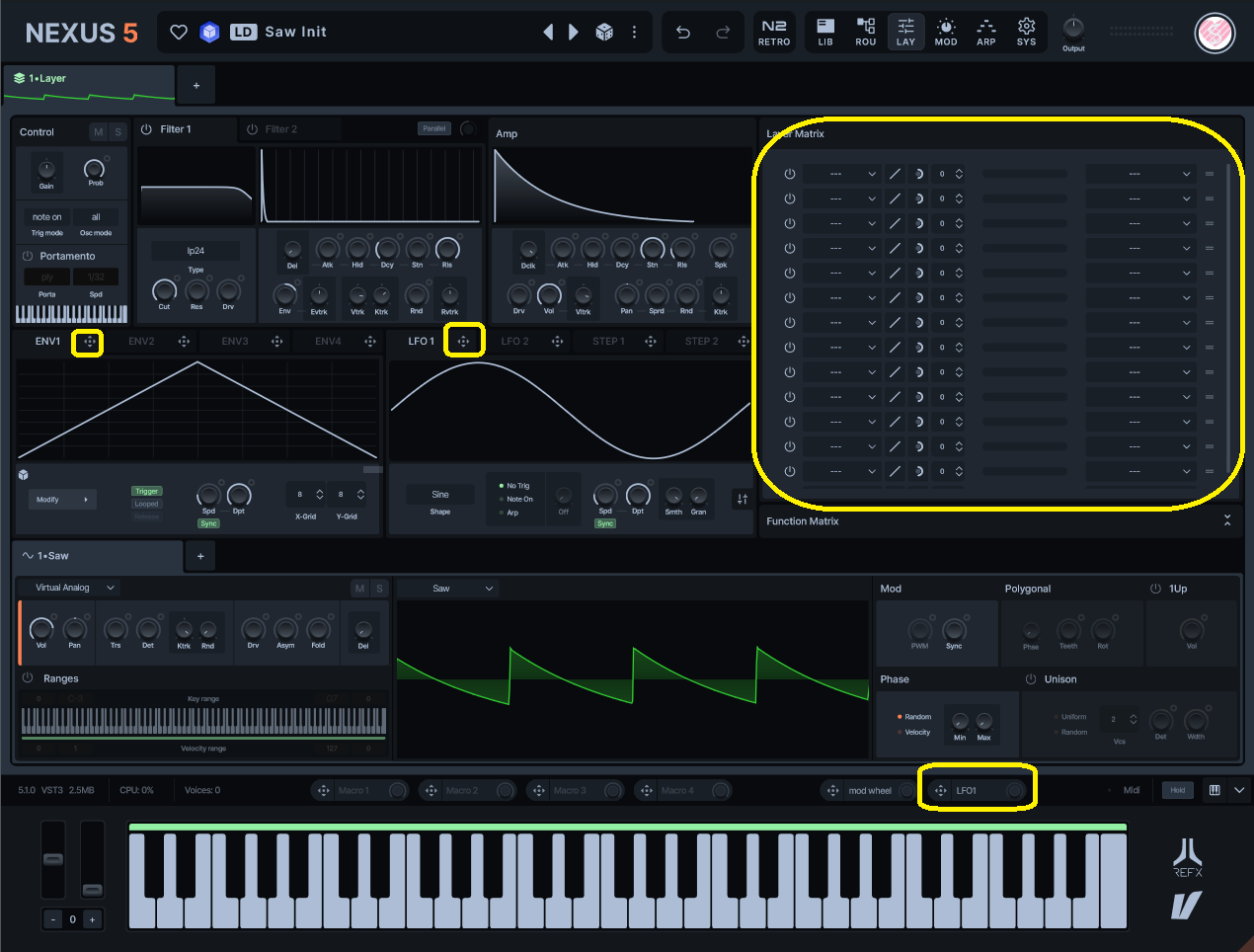 775_3．reFX社のNEXUS5 その3【LAY】を使ってみよう♪ ～シンセサイザー～ 有料プラグイン | SSS／がらくてぃっく＝すぺぇす