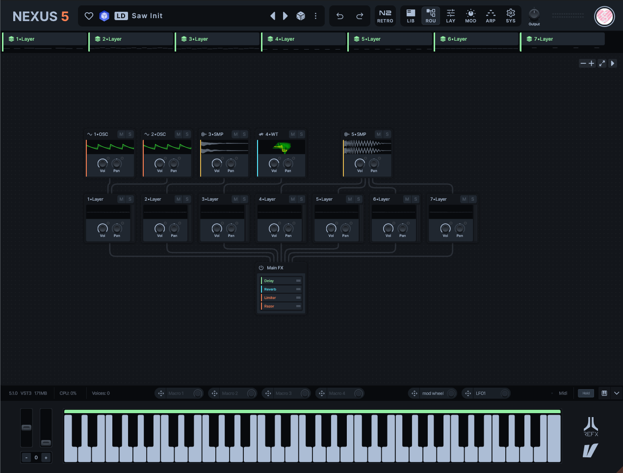 775_5．reFX社のNEXUS5 その5【ROU】を使ってみよう♪ ～シンセサイザー～ 有料プラグイン | SSS／がらくてぃっく＝すぺぇす